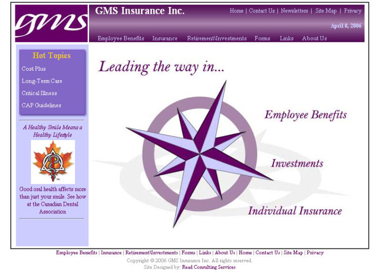 GMS Insurance Incorporated – Read Consulting Services